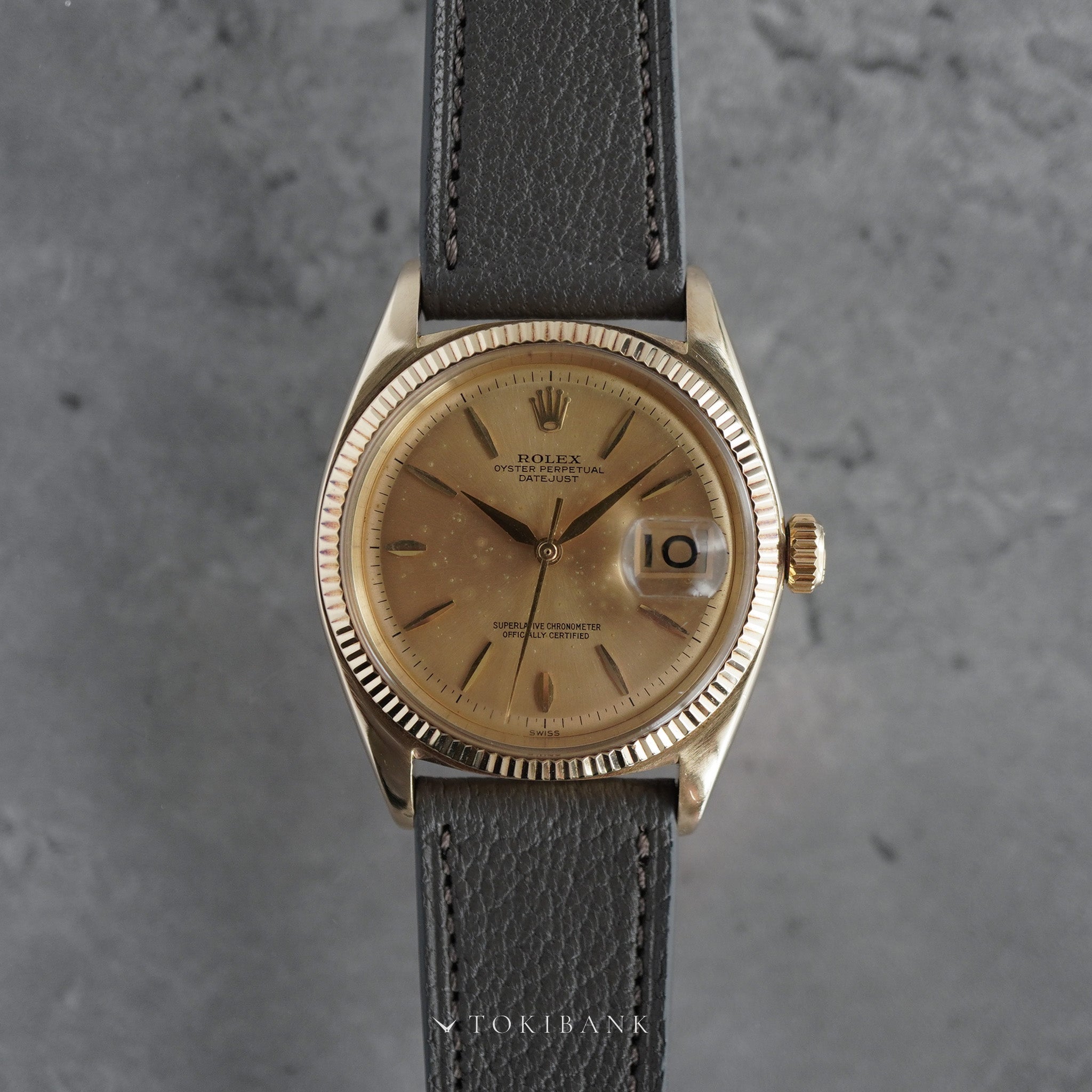 ROLEX DATEJUST REF.1601 14KYG "Butterfly Rotor" – TOKIBANK